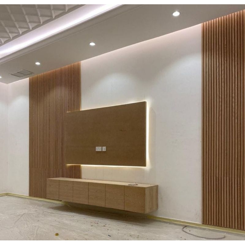 Jual Jasa pasang Backdrop TV Wallpaper wallpanel wpc dan interior khusu ...