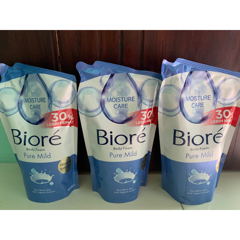 Jual Biore Pure Mild Body Foam 800ml | Shopee Indonesia