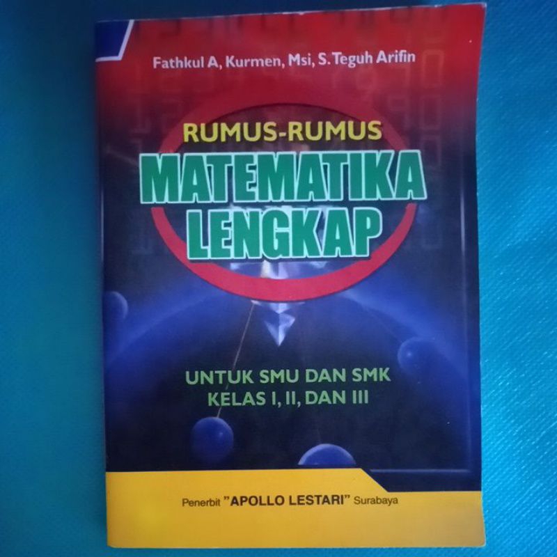 Jual Rumus Rumus Matematika Lengkap - Fathkul A, Kurmen, Msi, S. Teguh ...