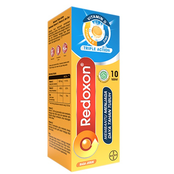 Jual Redoxon Triple Action Effervescent 10 Tablet | Shopee Indonesia