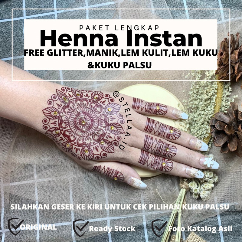 Jual HENNA INSTAN MAROON HELWA | Shopee Indonesia
