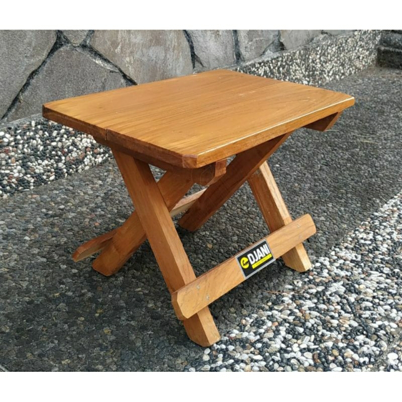 Jual Meja Portable/ Meja Lipat Kayu Jati Ukuran Mini | Shopee Indonesia