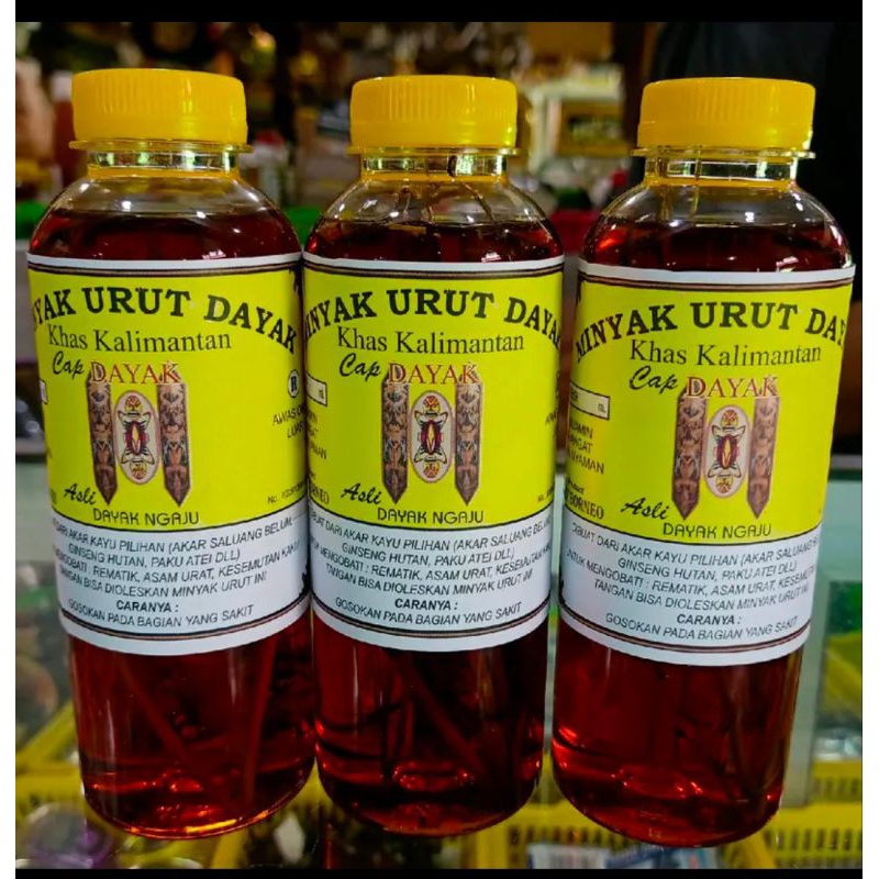 Jual Minyak urut Dayak kemasan isi 250 ml | Shopee Indonesia