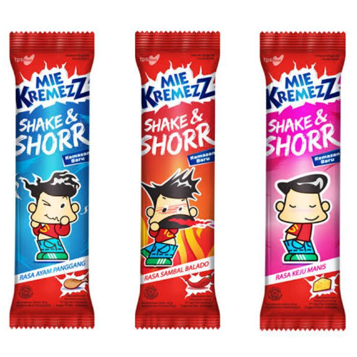 Jual MIE KREMEZZ SHAKE SHORR 16gr KEJU MANIS SAMBAL BALADO KREMEZ AYAM ...