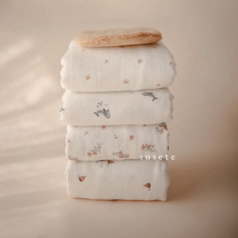Jual Little Sosete - Muslin Swaddle *Bedong Bayi / Bedong Muslin ...