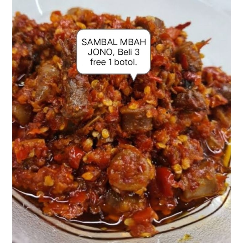 Jual Sambal MBAH JONO(cumi).promo beli 3 gratis 1 | Shopee Indonesia