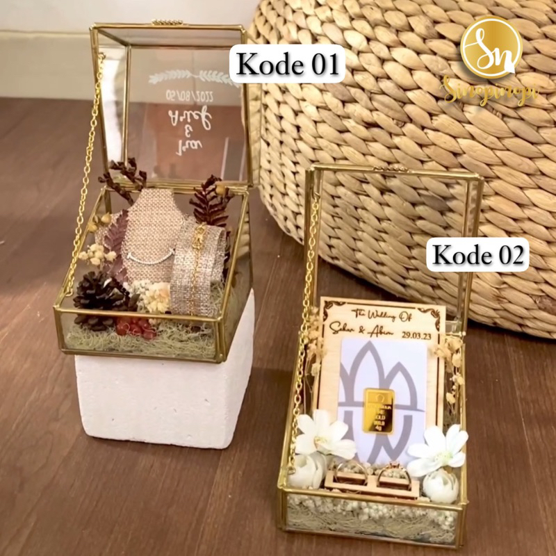 Jual RING BOX FREEYA | JAWEL 10x10 KOTaK CINCIN TERARIUM | LAMARAN ...