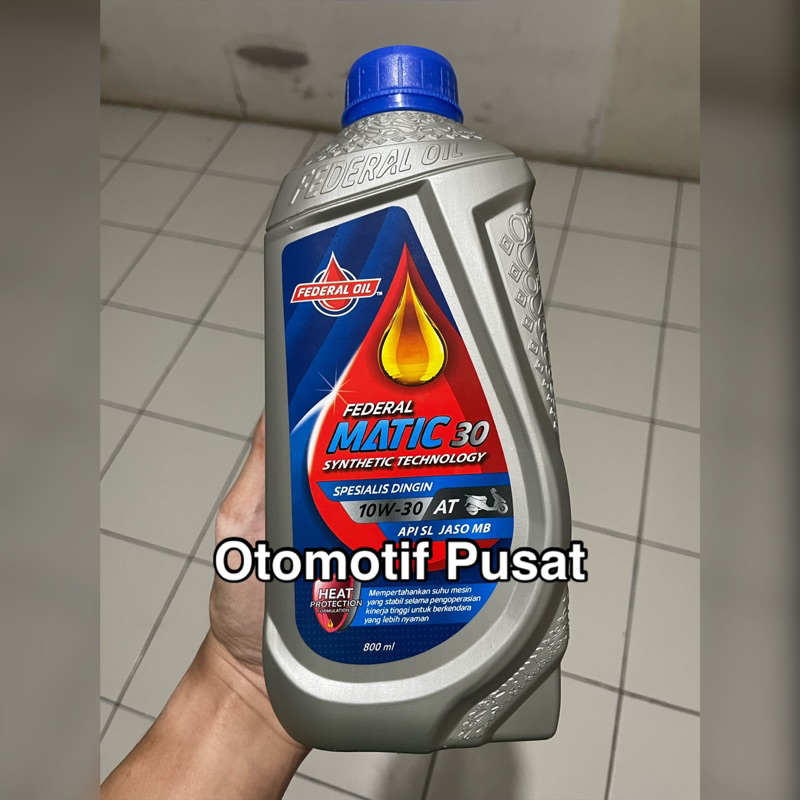 Jual Oli Federal Matic 30 ECOMAXX 800mL 10W-30 API SL • JASO MB ...