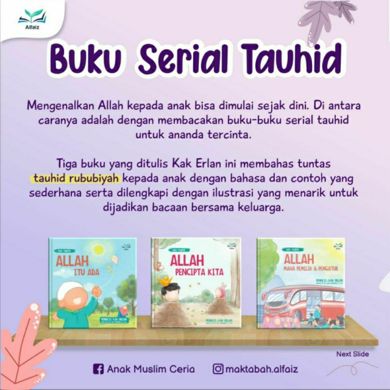 Jual Buku Serial Tauhid Kak Erlan Maktabah Al Faiz | Shopee Indonesia