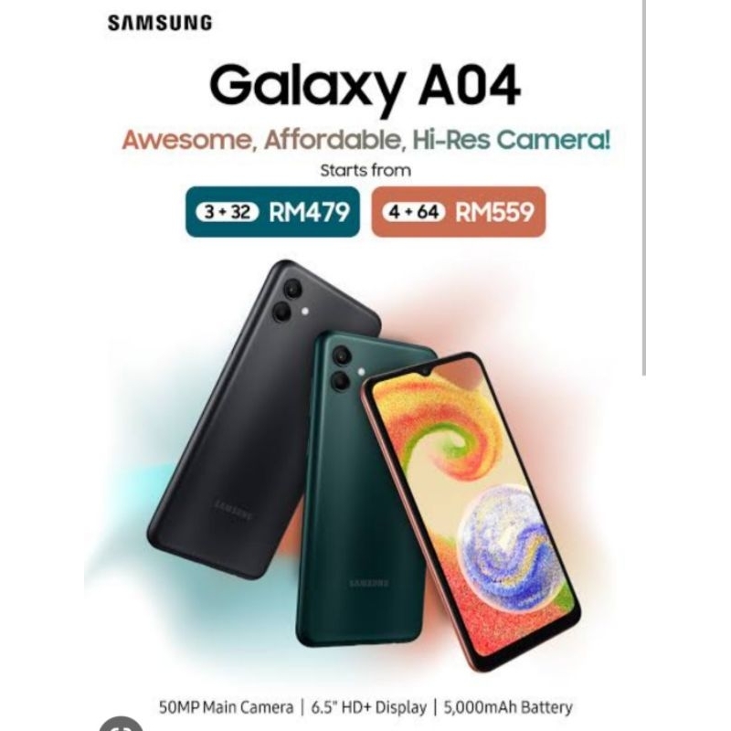 Jual SAMSUNG A04 NEW ORIGINAL (NO REPACK) | Shopee Indonesia