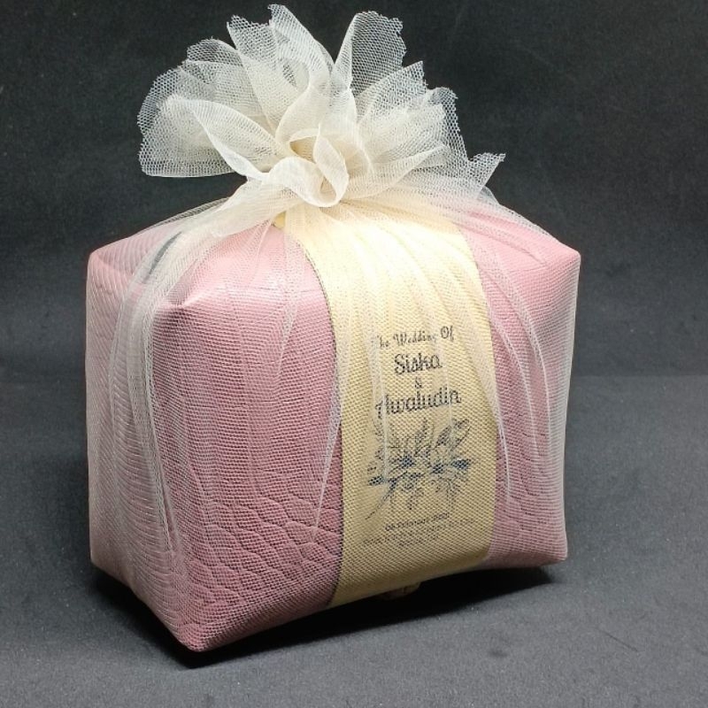 Jual Kemas Tile Pouch Boxy Croco Doff / Souvenir Pouch / 13×10×7 ...