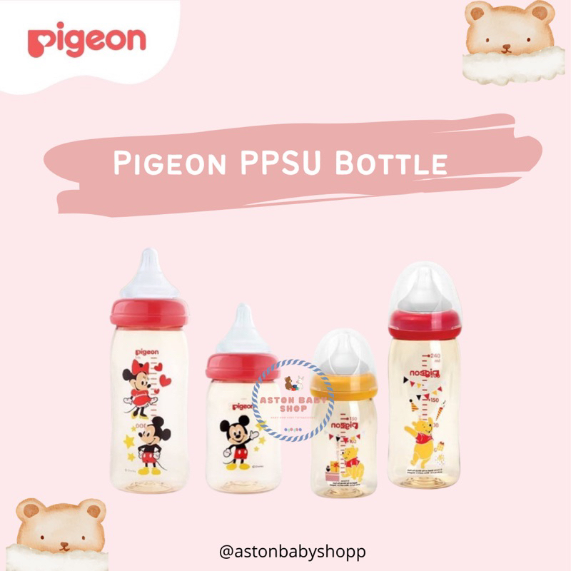 Jual Pigeon Botol Susu PPSU Wide Neck Disney Pigeon PPSU Bottle | Shopee Indonesia