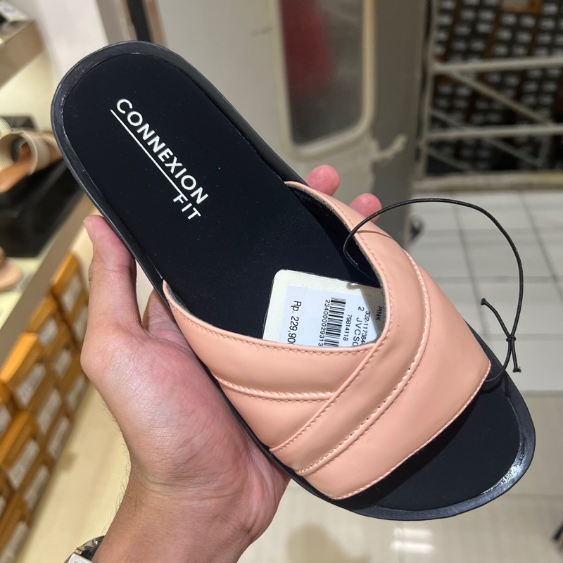 Jual Connexion slipper sandal dengan upper warna pastel glossy 36-40 ...