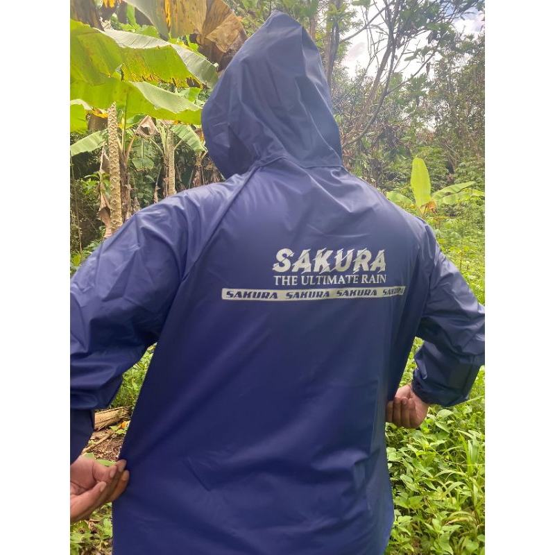 Jual Jas Hujan Merek Sakura Original Setelan Pria dan Wanita Setelan Dewasa Jumbo Anti Rembes ...