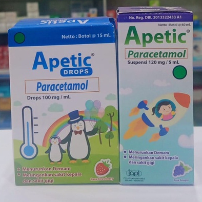 Jual Apetic Drop dan Anak Sirup Paracetamol Demam Sakit kepala Sakit ...