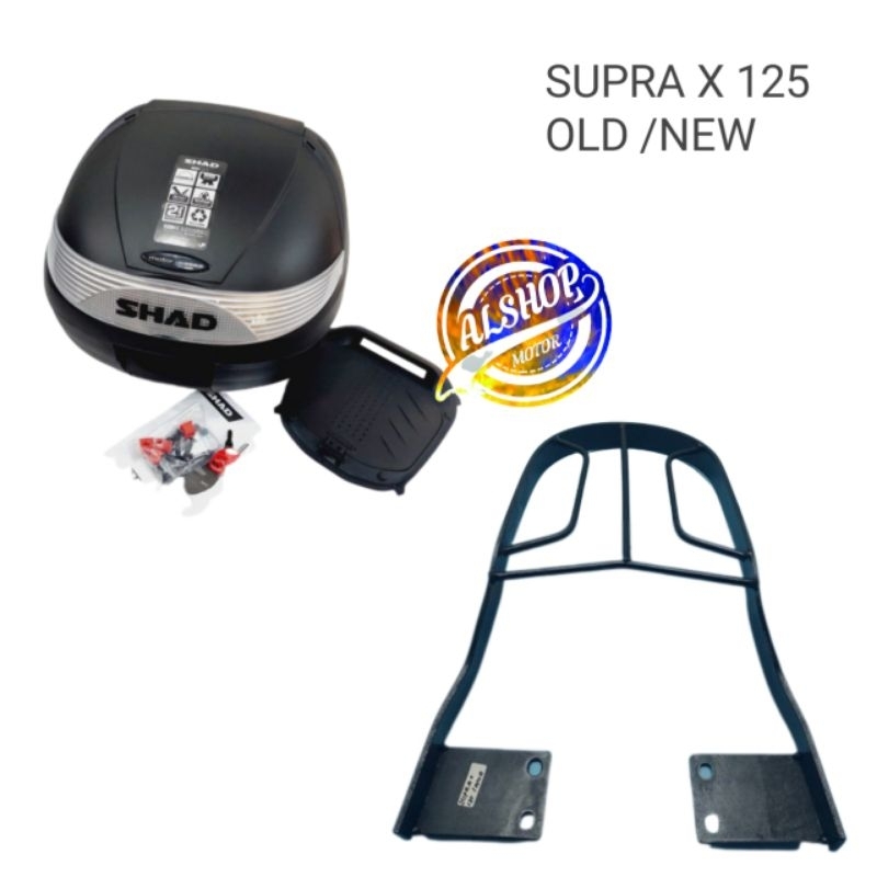 Jual PAKETAN BOX SHAD SH29 SH 29 DAN BREKET BOX SUPRA X 125 OLD SUPRA X ...