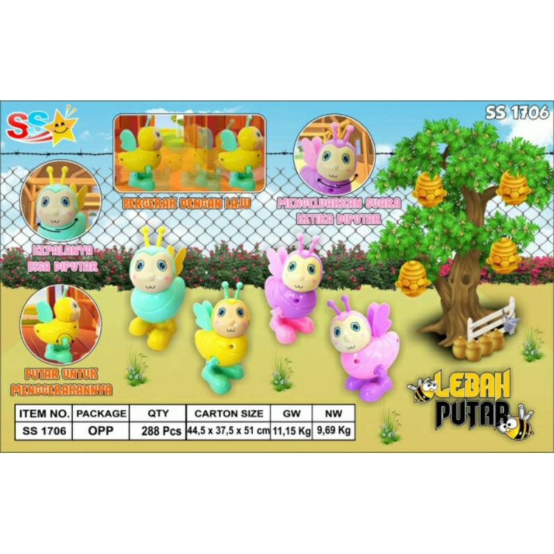 Jual Mainan Lebah putar/mainan lebah jalan/ terbaru/ SS 1706 | Shopee ...