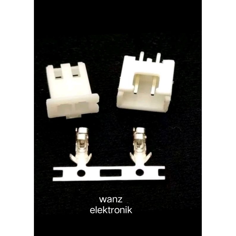 Jual 1 set connector JST PH2.0-2P-male pemale pin kaki lurus 2.0mm | Shopee Indonesia