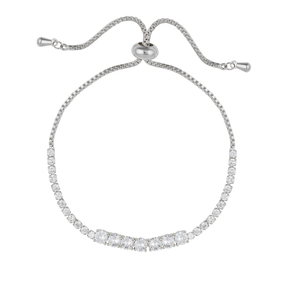 Jual Panlandwoo - Gelang Serut Rhodium Wanita Pixie Adjustable | Shopee ...