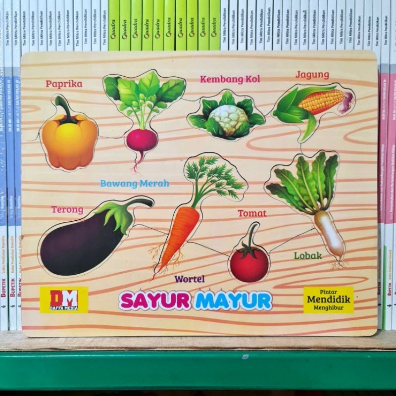 Jual Mainan Edukasi Anak Puzzle / Puzle / Pazel Kayu Angka Abjad Buah ...