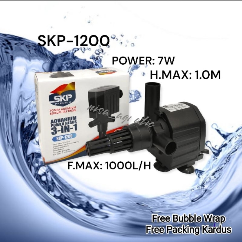 Jual SKP 1200 HIRO PRO Pompa Celup Filter Akuarium Kolam Aquascape Low ...