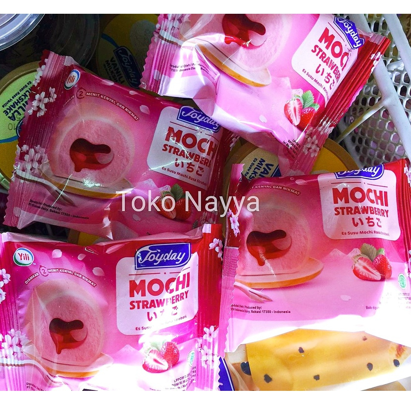 Jual Es Krim Joyday MOCHI Strawberry - Es Susu Mochi Rasa Stroberi ...