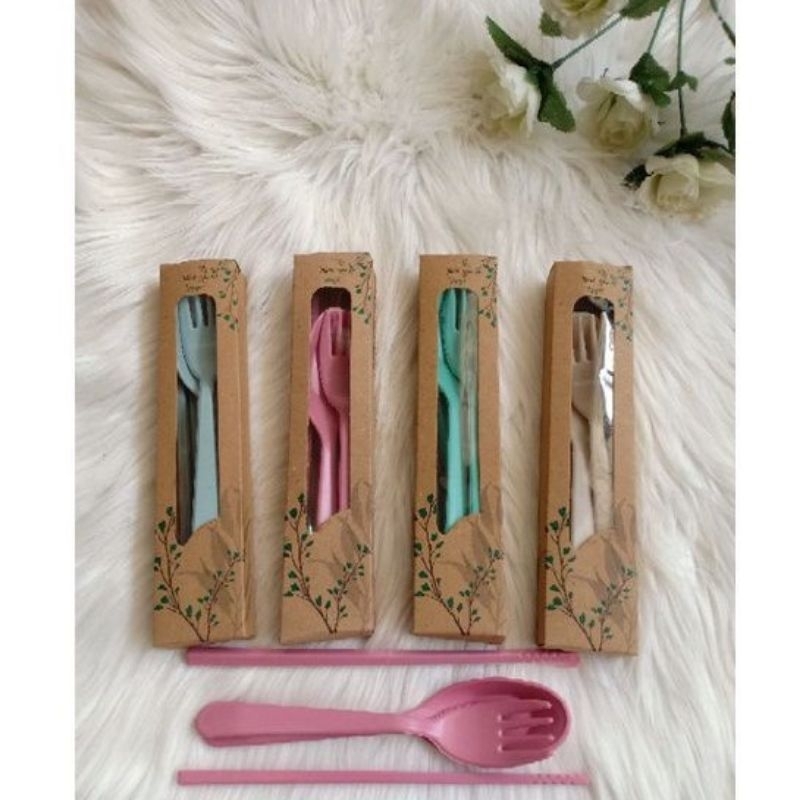 Jual souvenir sendok set / sovenir sendok garpu sumpit / sovenir ...