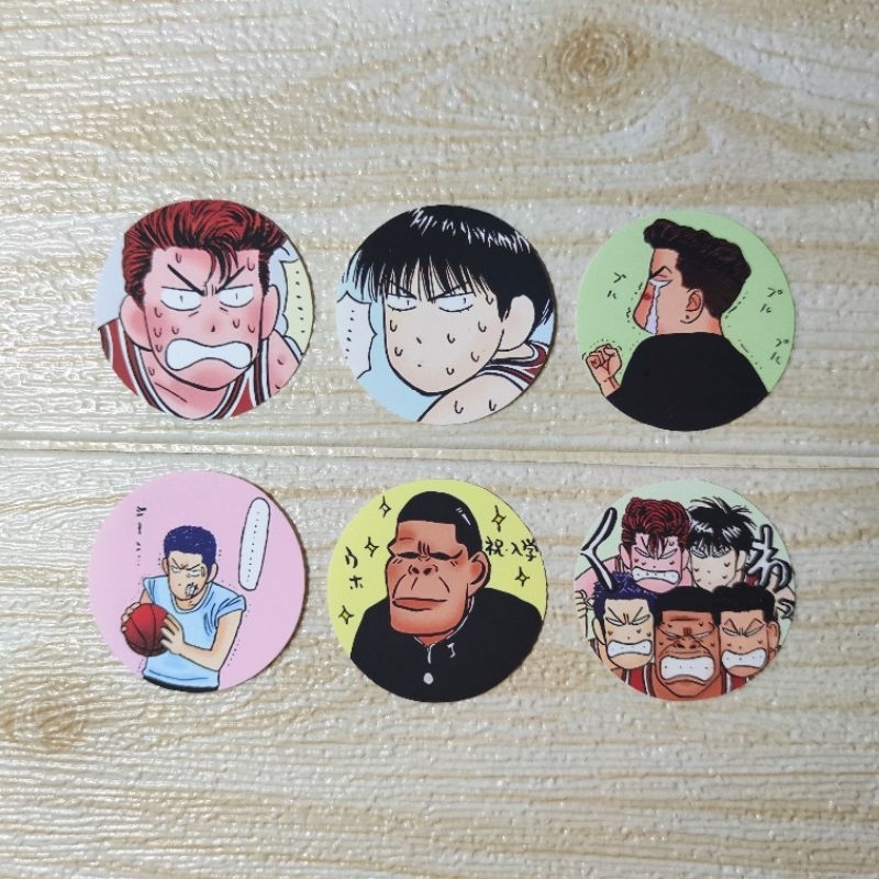 Jual Sticker Pack Slam Dunk Si Jenius Hanamichi Sakuragi Shohoku Team ...