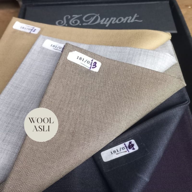 Jual kain wool asli super premium bahan kain pemda jas celana wol asli ...