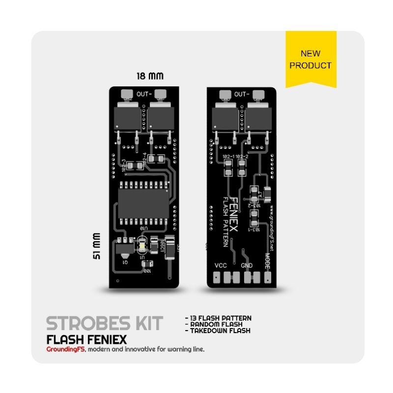 Jual KIT STROBES FLASH FENIEX - IC STROBO - KIT STROBO 4CH | Shopee Indonesia