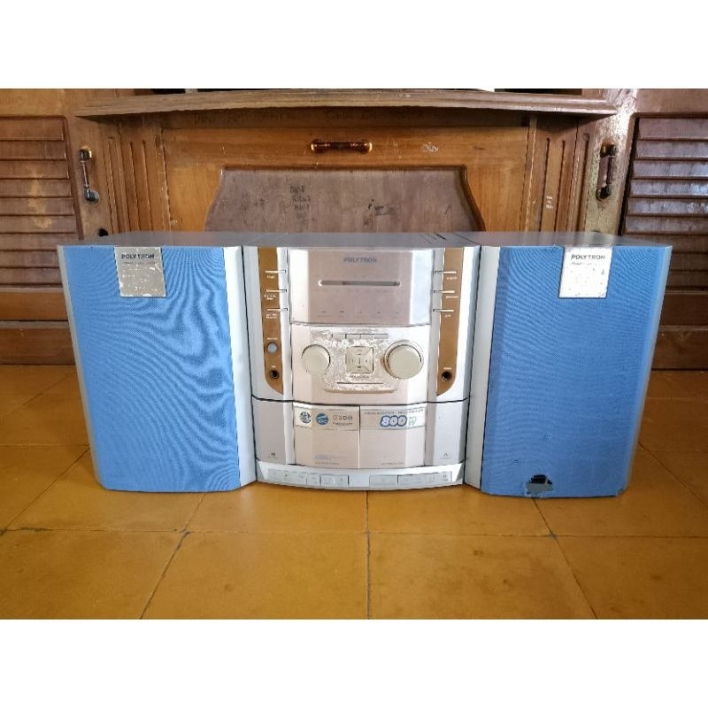 Jual Mini Compo POLITRON Unit power/Speaker | Shopee Indonesia