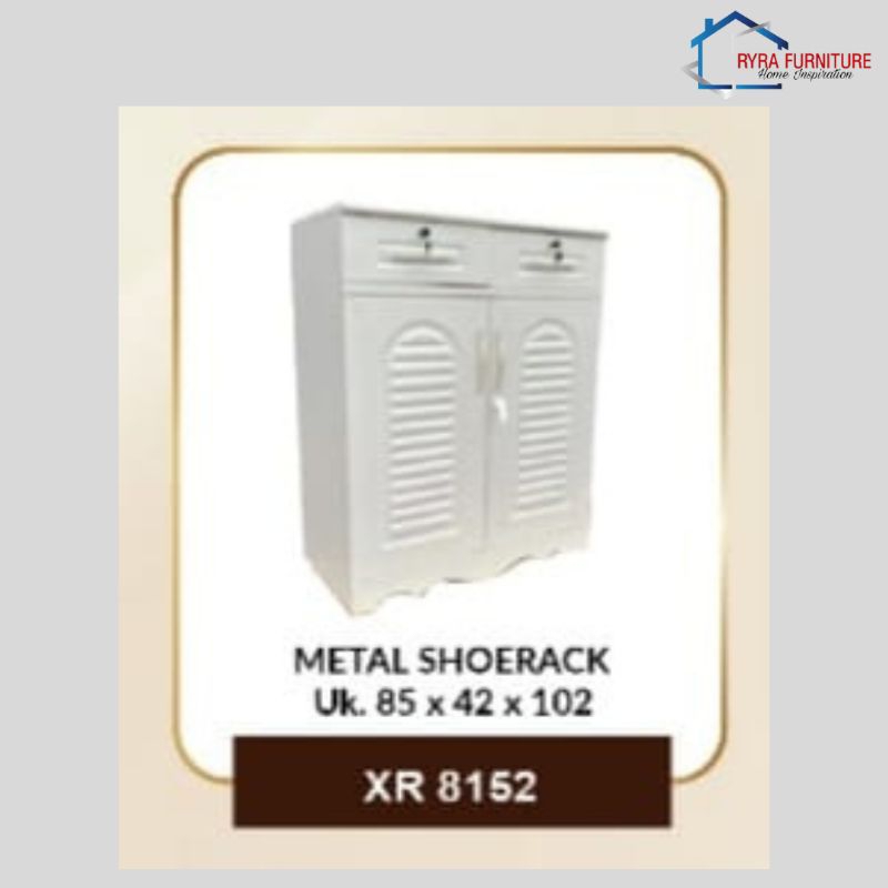 Jual LEMARI SEPATU BESI 2 PINTU/RAK SEPATU METAL - XR8152 | Shopee Indonesia