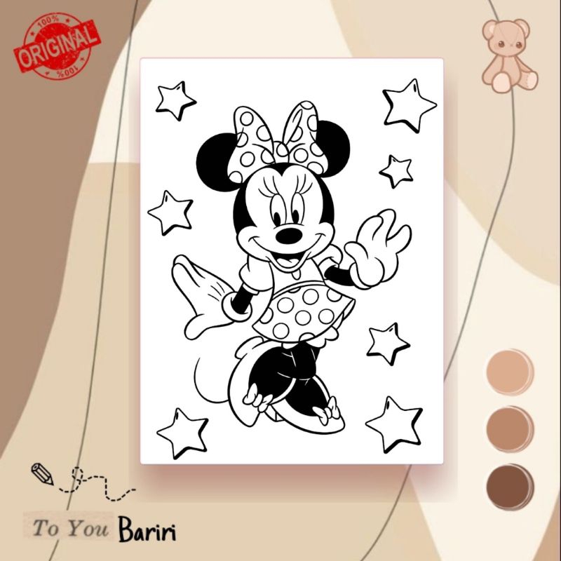 Jual Gambar Sketsa Mewarnai | MICKEY MOUSE | Sketsa lukis | Sketsa ...