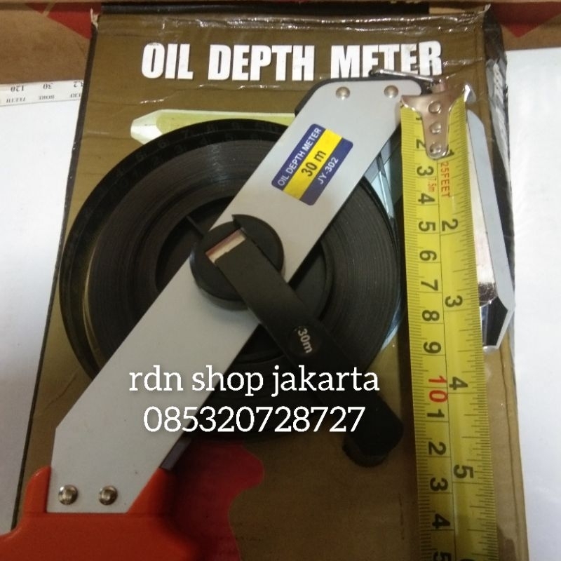 Jual Meteran minyak 50 meter Oil depth JY 502 sounding tape 50 meter ...