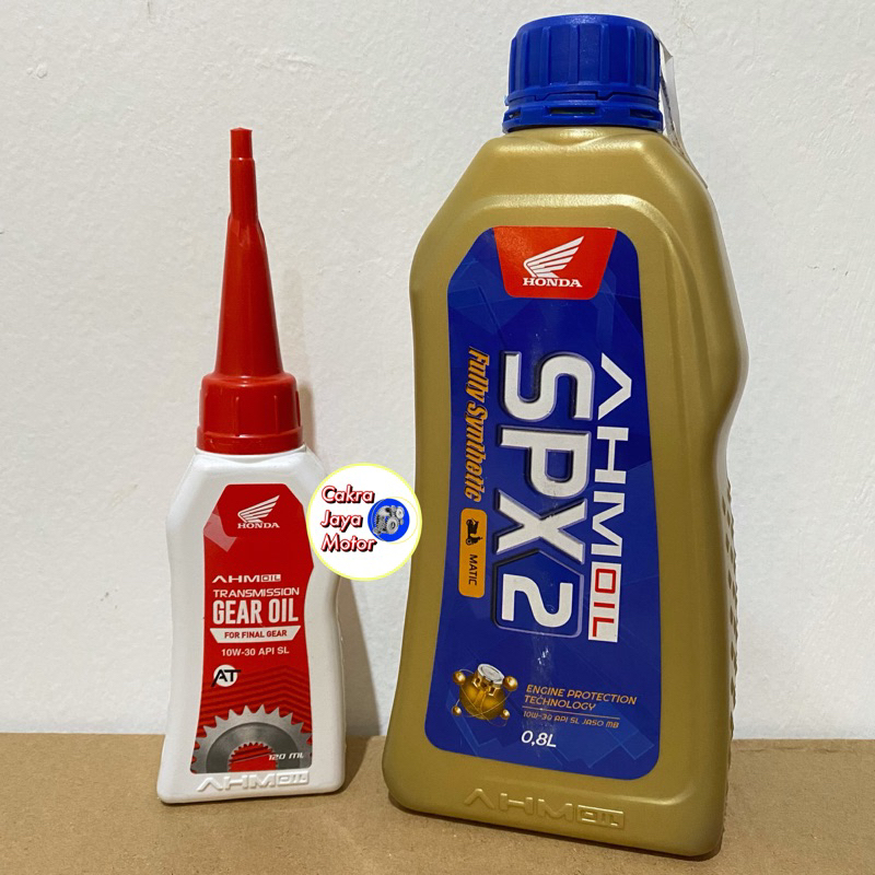Jual Paket Hemat Oli AHM SPX2 Matic fully synthetic 800ml & Oli Gardan ... Jual Paket Hemat Oli AHM SPX2 Matic fully synthetic 800ml & Oli Gardan ...
