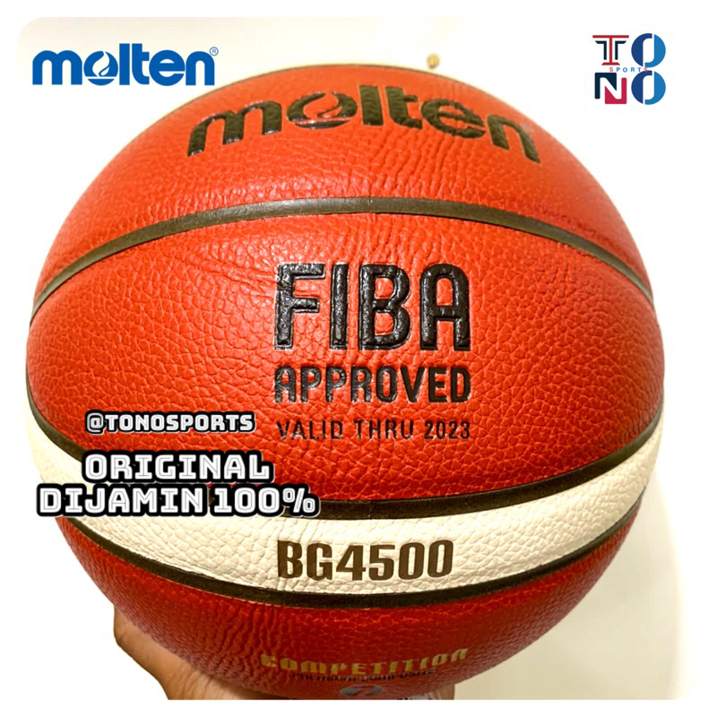 Jual Bola Basket Molten BG4500 Indoor dan Outdoor Original Asli PERBASI FIBA IBL | Shopee Indonesia