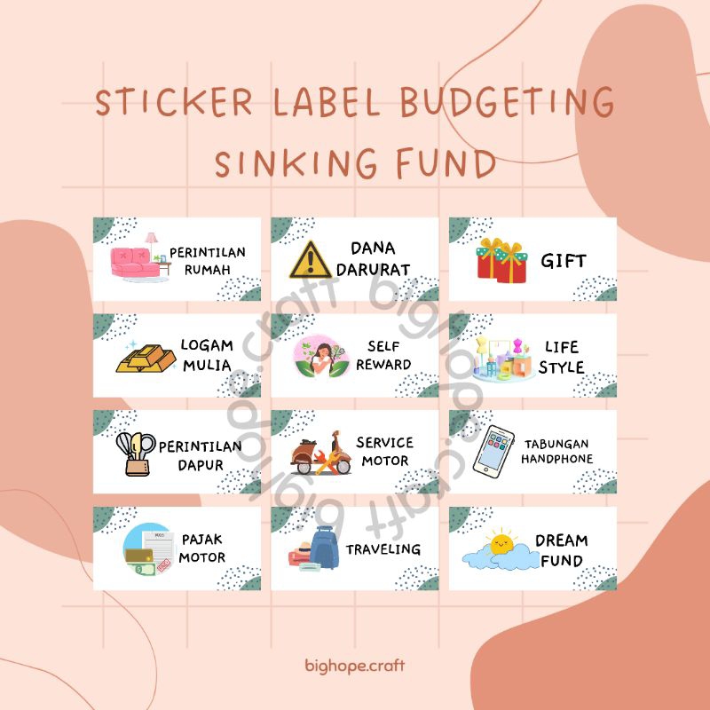 Jual STICKER LABEL SINKING FUND (ECER) | Shopee Indonesia