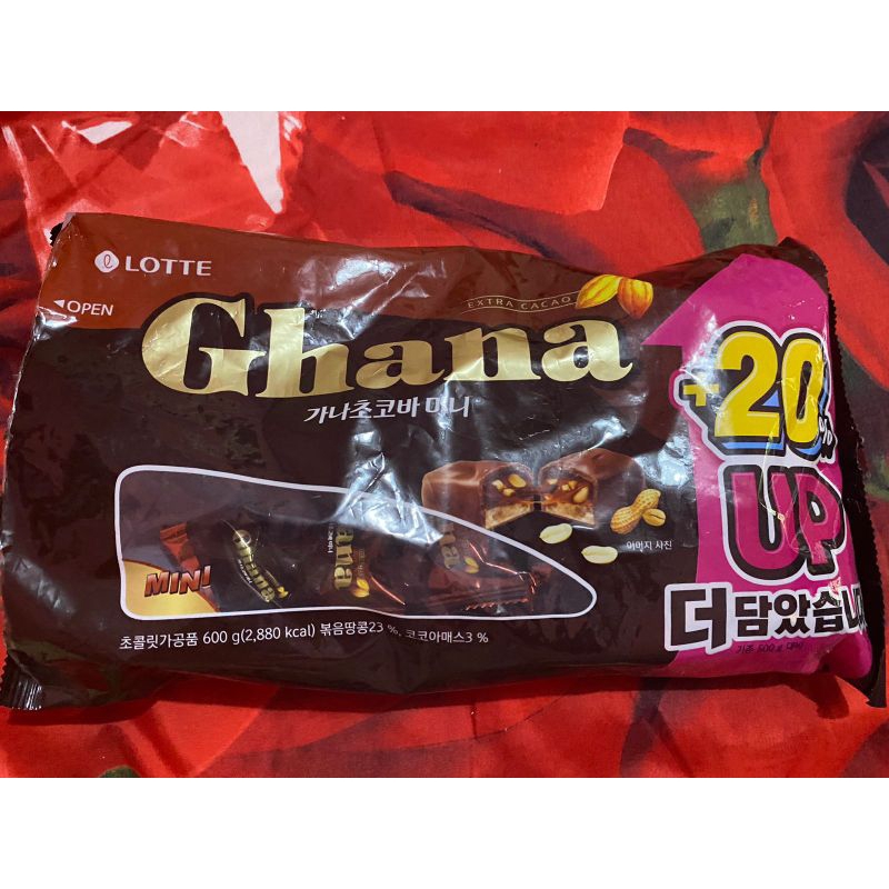 Jual Jajan korea/ coklat ghana mini/ Lotte ghana mini (ecer) | Shopee ...