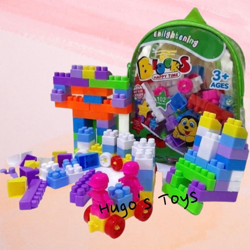 Jual Mainan Balok Bongkar Pasang | Bricks blocks isi 52/102/114pcs ...
