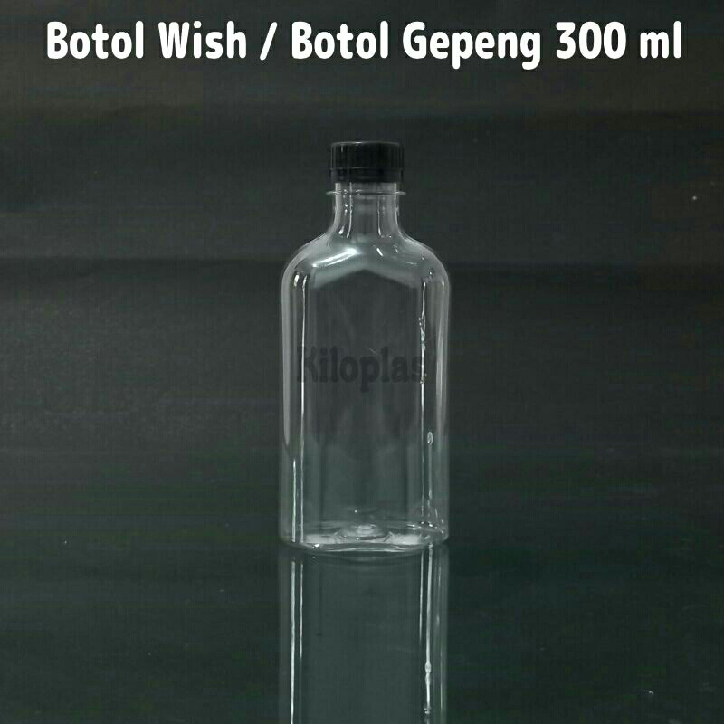 Jual Botol Wish / Botol Gepeng 300 ml Tutup Long Neck | Shopee Indonesia