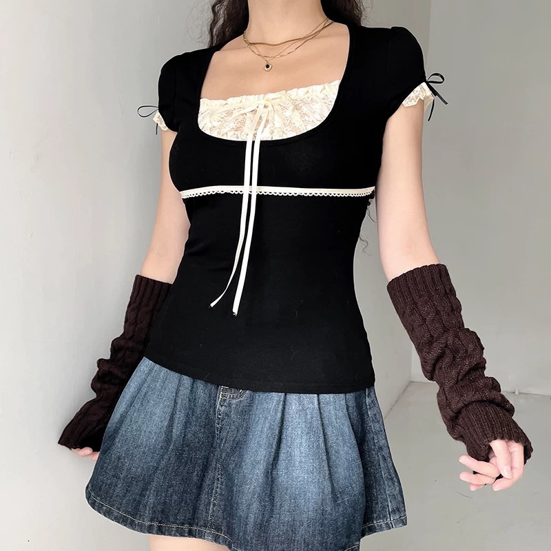 Jual Yuka Black Top | Layer top atasan wanita vintage brandy melville ...