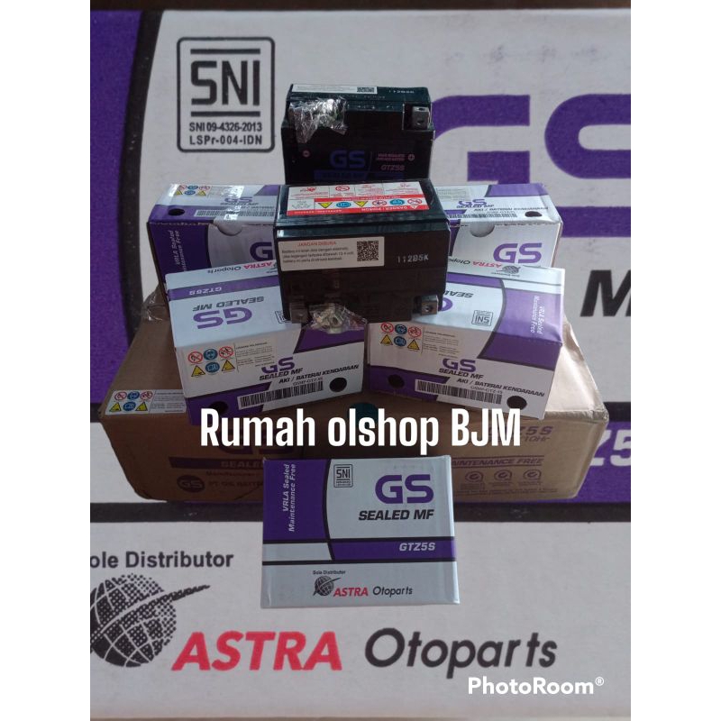 Jual Aki GS astra original accu mio soul vario scopy mx new beat shogun ...