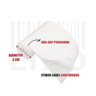 Jual Label Sticker Thermal 58 mm x 5 meter Continuous - Ada Gap Samping ...