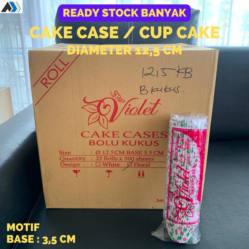 Jual Kertas Cup Cake / Cake Cases / Bolu Kukus Merk Violet Motif 12.5 ...