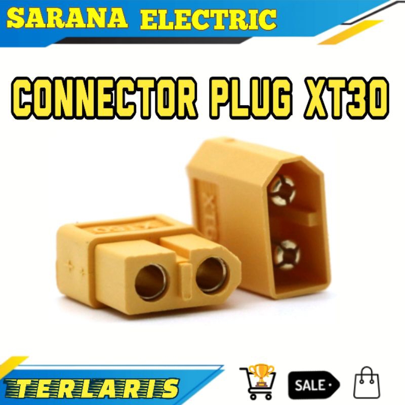 Jual XT30 SOCKET PLUG CONNECTOR JACK KONEKTOR XT-30 FOR RC ESC LIPO BATTERY | Shopee Indonesia
