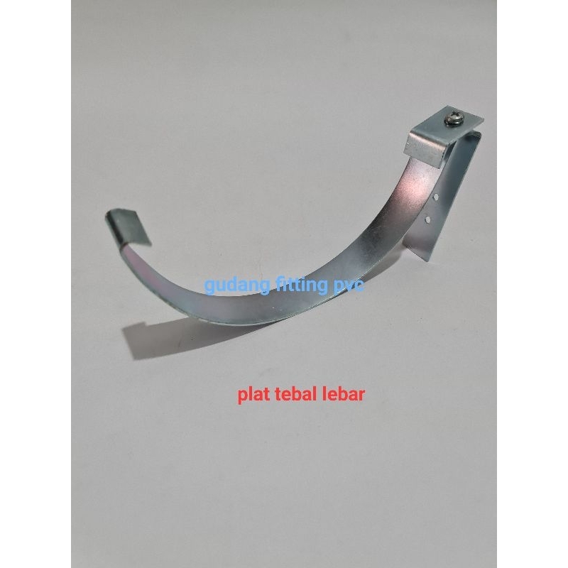 Jual gantungan talang 6 " oval besi / gantungan talang 6 " bulat besi ...