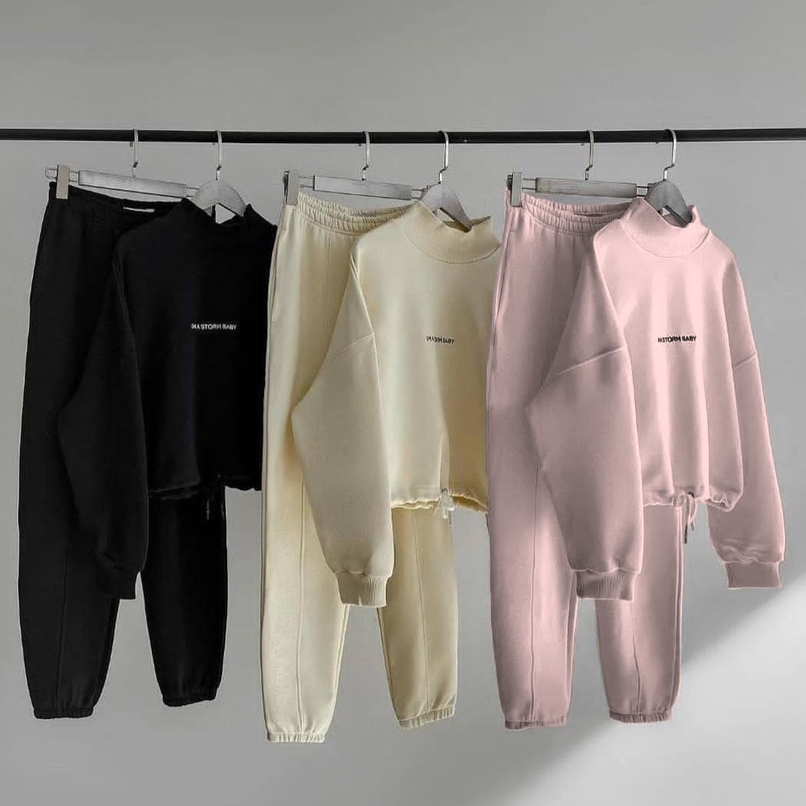 Jual ONE SET JOGGER SWEATER I AM A STROM BABY TERBARU | SET WANITA ...