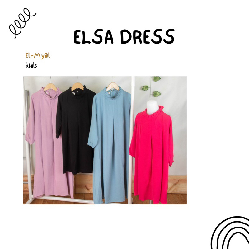 Jual EL-MYAL | ELSA DRESS - Setelan Dress Anak Perempuan airflow ...