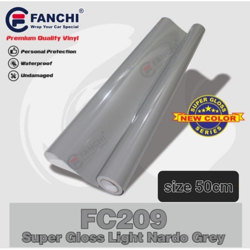 Jual 50cm Sticker Fanchi FC209 Super Gloss Glossy Light Nardo Grey ...
