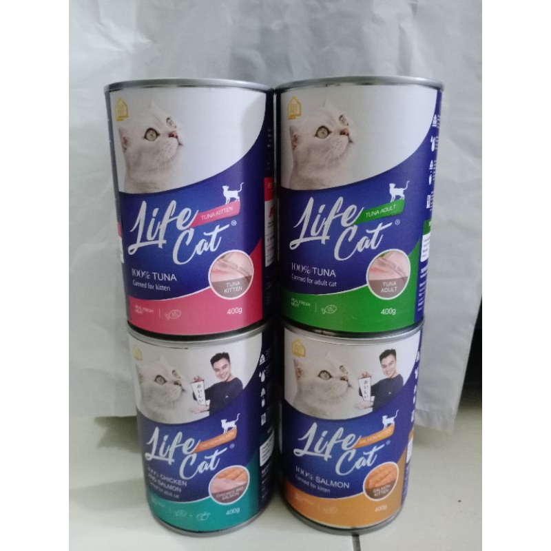 Jual LIFE CAT KALENG KITTEN & ADULT 400GR | Shopee Indonesia